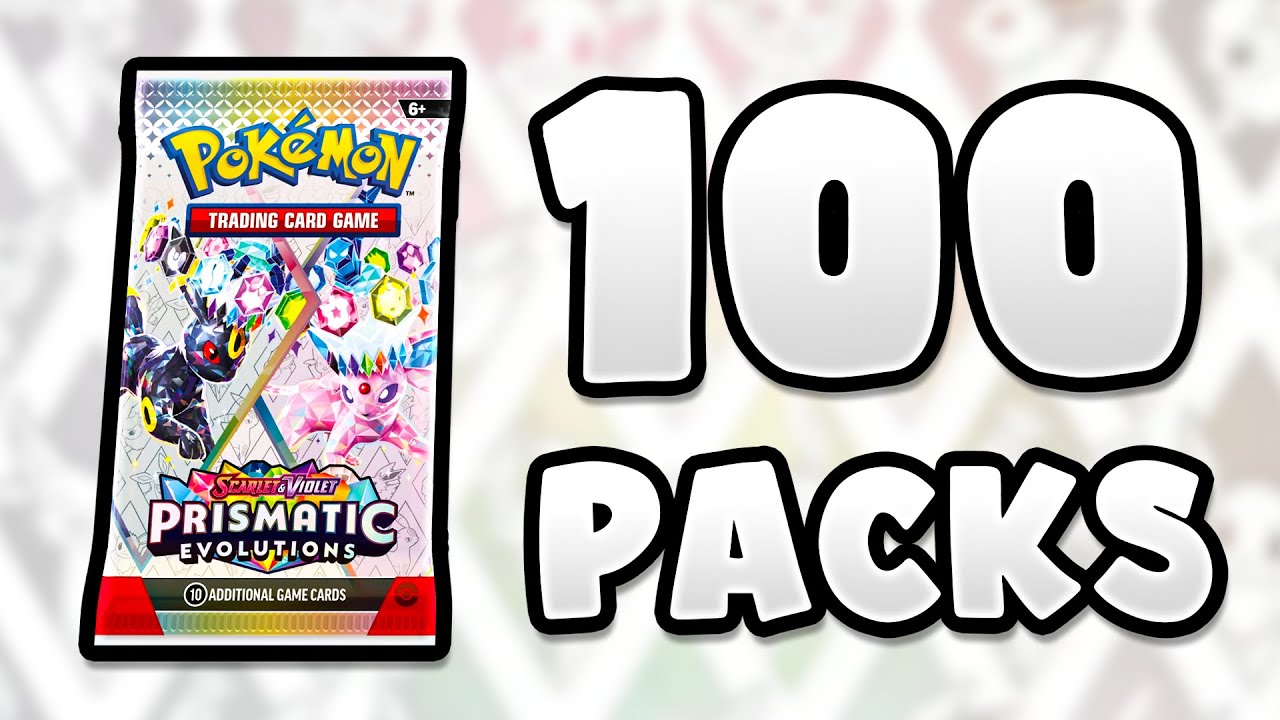 Opening 100 Prismatic Evolution Packs in PTCGL - YouTube