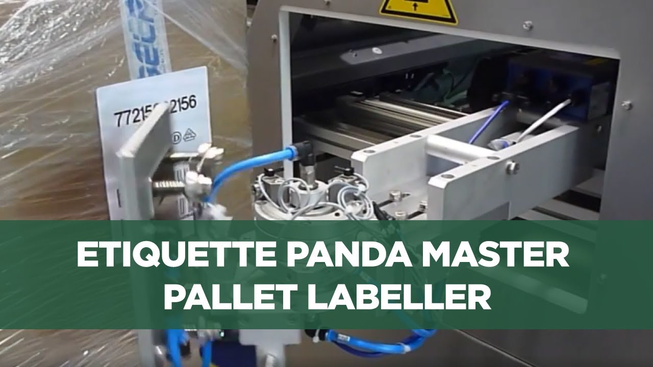 Etiquette PandA Master Pallet Labeller and Labelling Machine - YouTube
