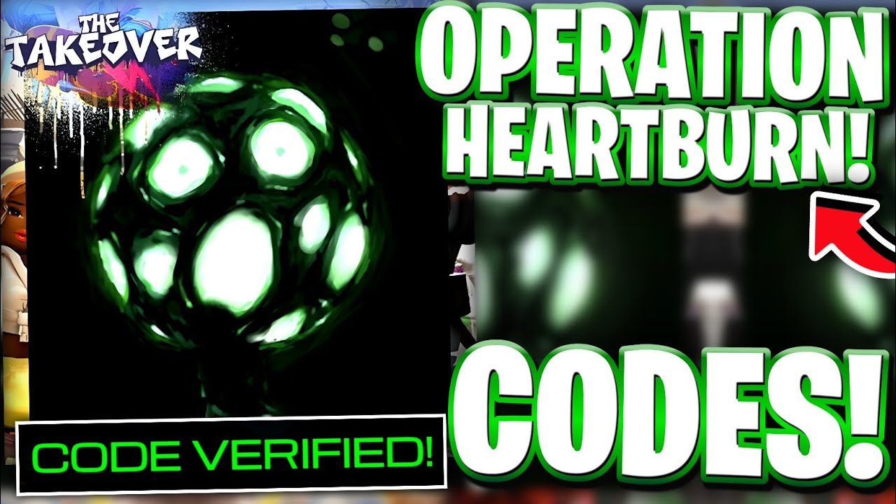 🤯[Operation Heartburn] All ACTIVE THE TAKEOVER UPDATE CODES FOR ...