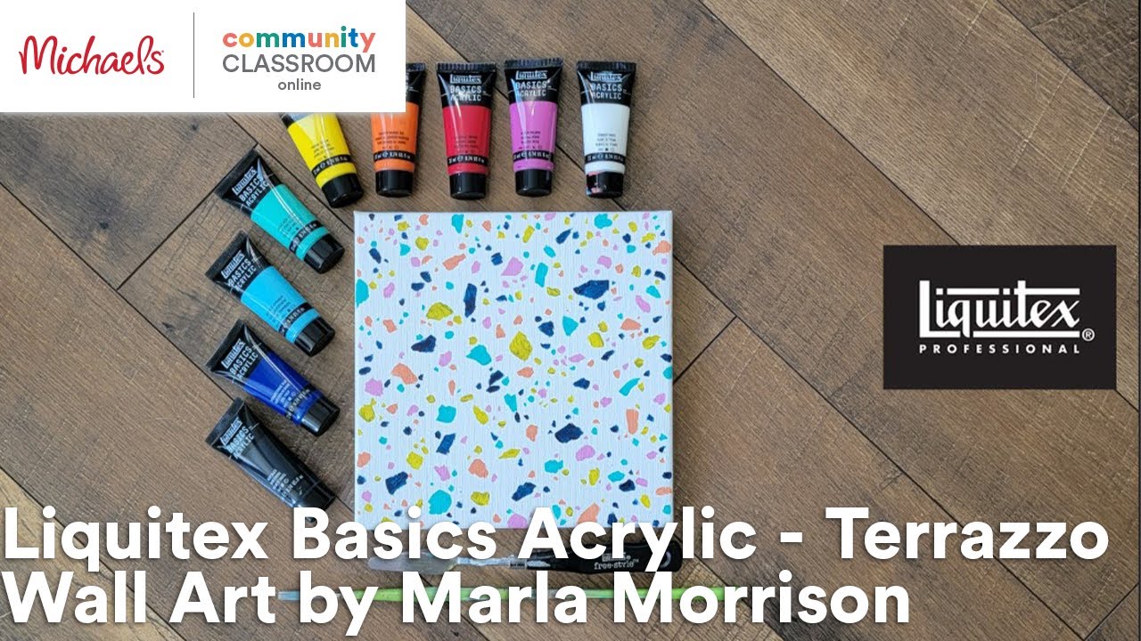 Online Class: Liquitex Basics Acrylic - Terrazzo Wall Art by Marla ...
