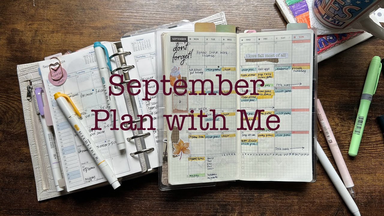 September Plan with Me - YouTube