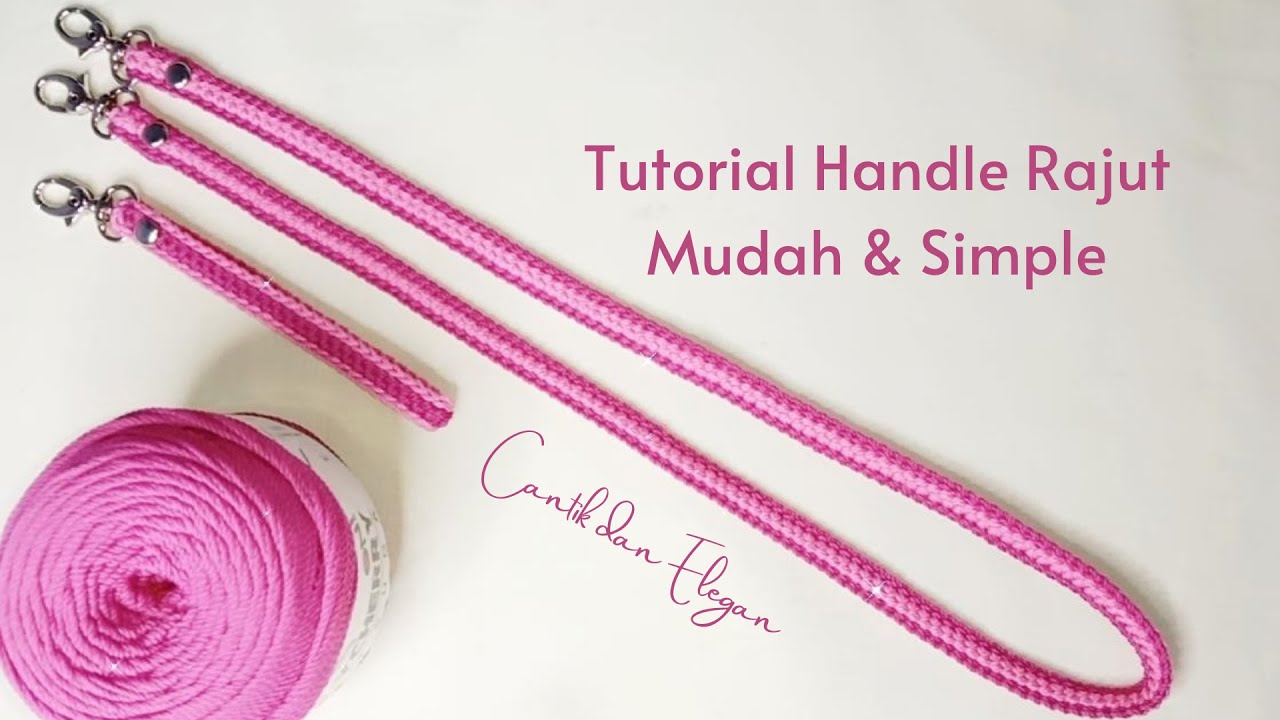 Handle Tas Rajut 2 in 1 Simple dan Mudah | Crochet Handle Bag + Mask ...