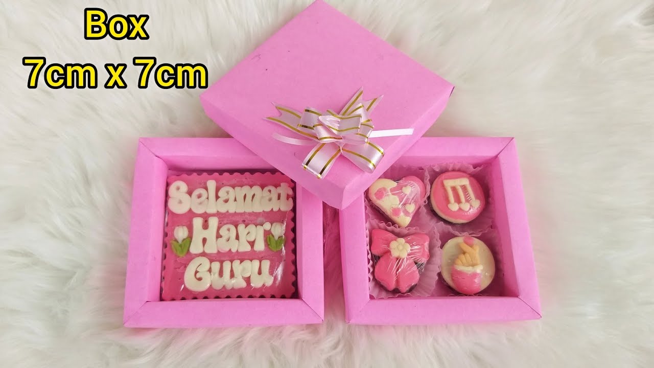 CARA MUDAH MEMBUAT BOX UNIK 7CM X 7CM@Husnahcokelat - YouTube