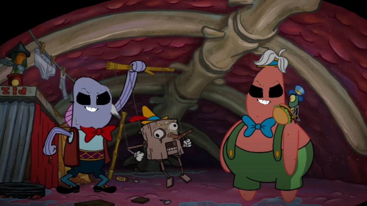 THE STORY OF SPONGEBOB SQUAREPANTS | PATRICK WAS SWALLOWED BY A WHALE ...