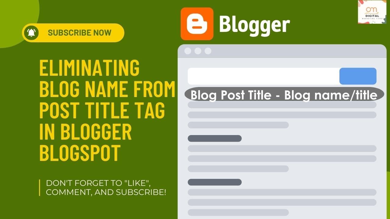 Blogger Tutorial Eliminating Blog Name From Post Title Tag In Blogger blogger-tutorial-eliminating-blog-name-from-post-title-tag-in-blogger