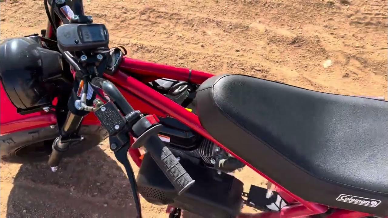 Coleman B200R. Minibike modified and MPG results - YouTube