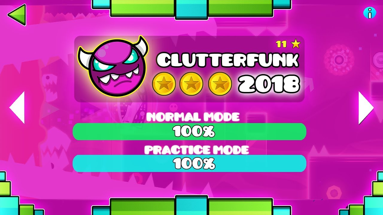 CLUTTERFUNK 2018??!! FUSION FLARE - GEOMETRY DASH!! - YouTube