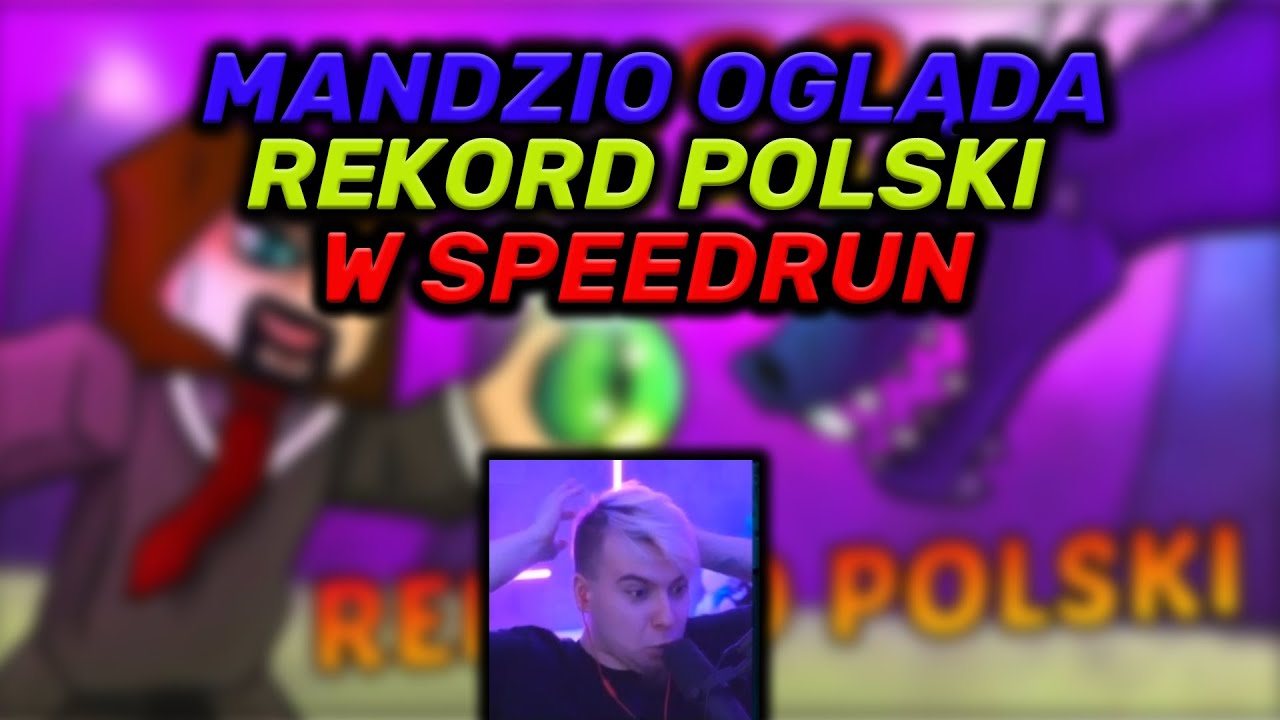 MANDZIO OGLĄDA POLSKI REKORD SPEEDRUN W MINECRAFT - YouTube