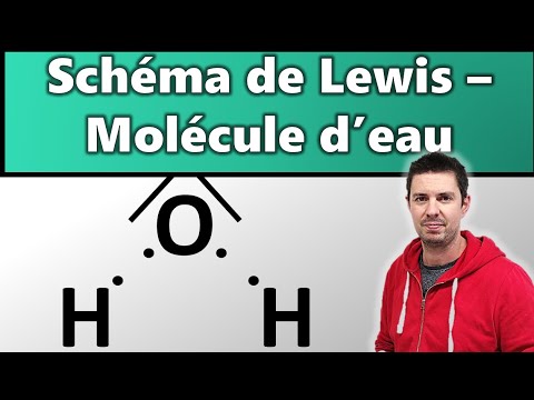 Schéma de Lewis - Explication et exemple molécule d'eau. Cours de ...