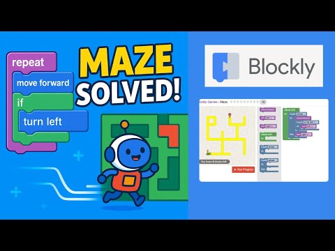 Blockly Maze Challenge Solved | Step-by-Step Coding for Beginners