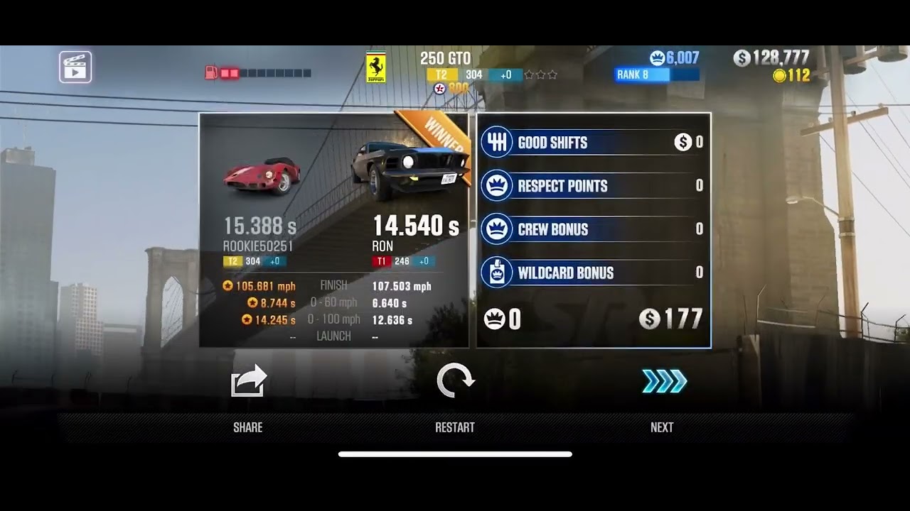 CSR Racing 2: Ferrari 250 GTO First race and first win - iPhone ...