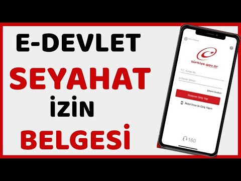 E Devletten Çalışma Muafiyet Belgesi ve Seyahat İzin Belgesi Nasıl Alınır?  GÜNCEL!