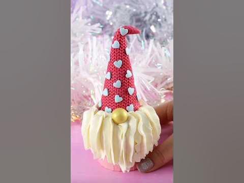 Gnome Cupcake 🩷 #cupcake #christmas #shorts - YouTube