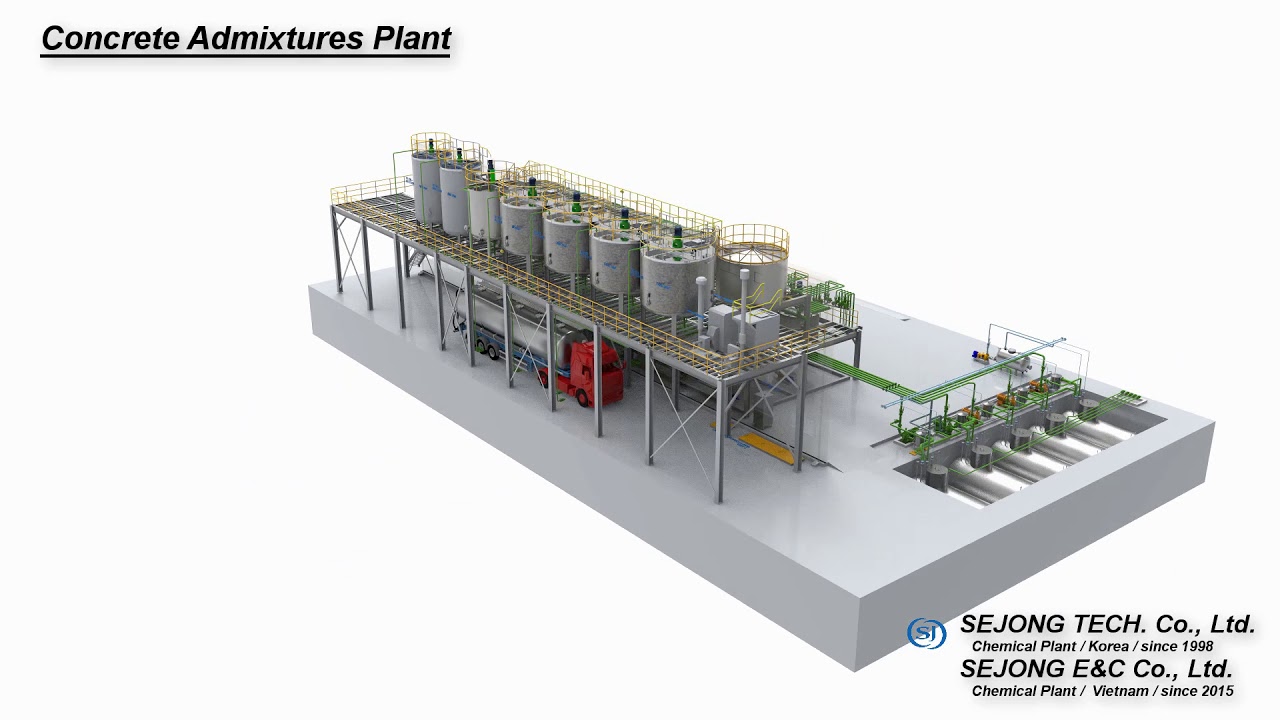 sejong concrete admixtures plant 혼화재 - YouTube