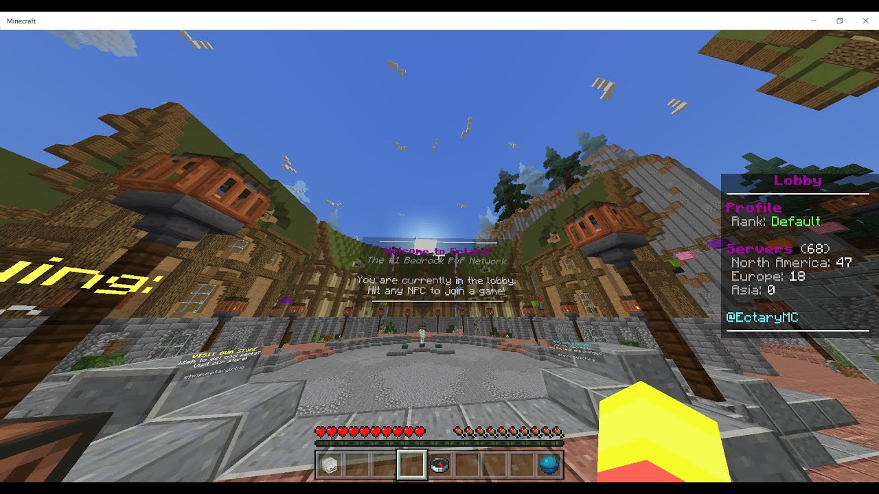 Ectary a non featured Bedrock server - YouTube