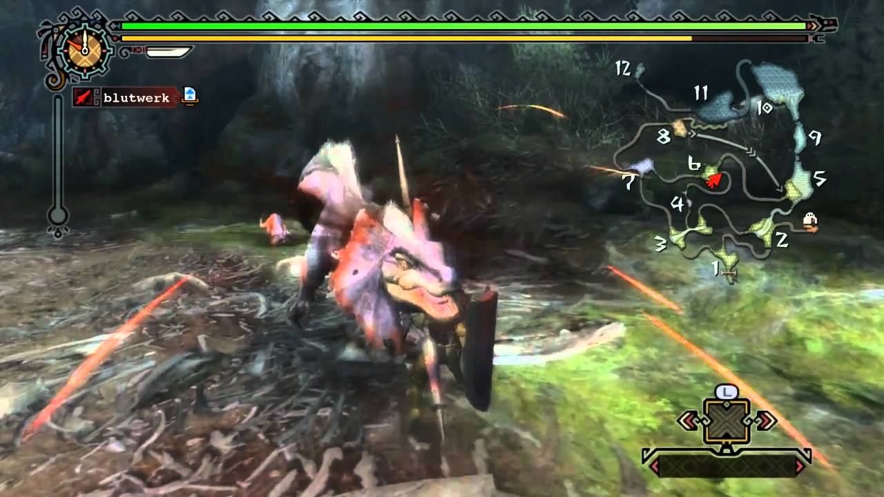 Monster Hunter Tri - Boss: Great Jaggi Offline HD - YouTube