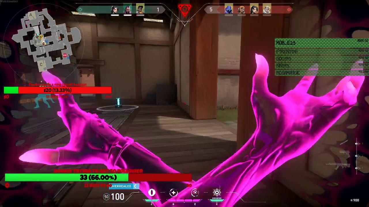 Highlight: Valorant ACE barely had to pull out pistol and chase her lol ...