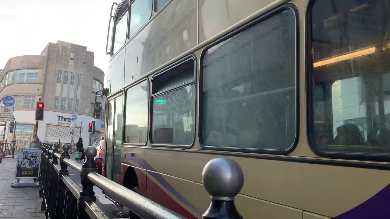 Brighton & Hove Bus Route 6 Passing clock Tower Brighton - YouTube