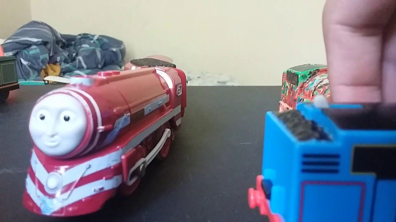 4 custom made thomas trackmaster/tomy plarail trains - YouTube