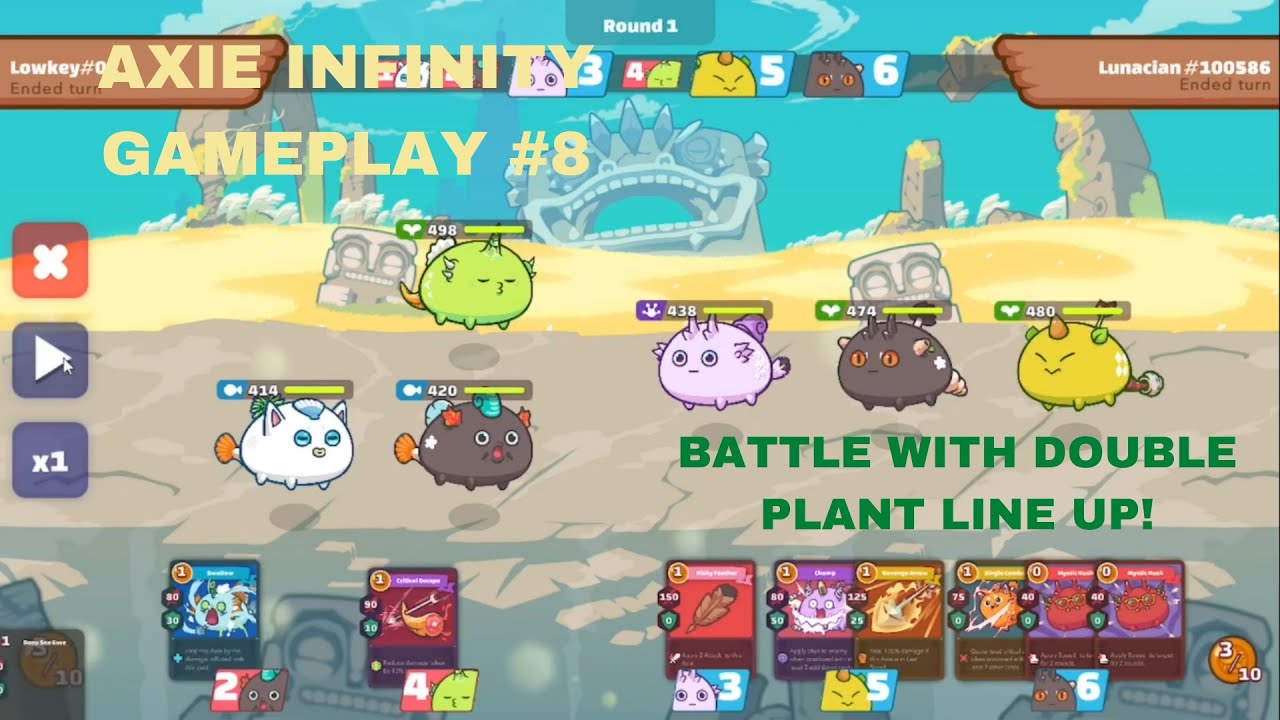 Battle with Double Plant Lineup! Axie Infinity: ( Chopsuey ) Gameplay ...