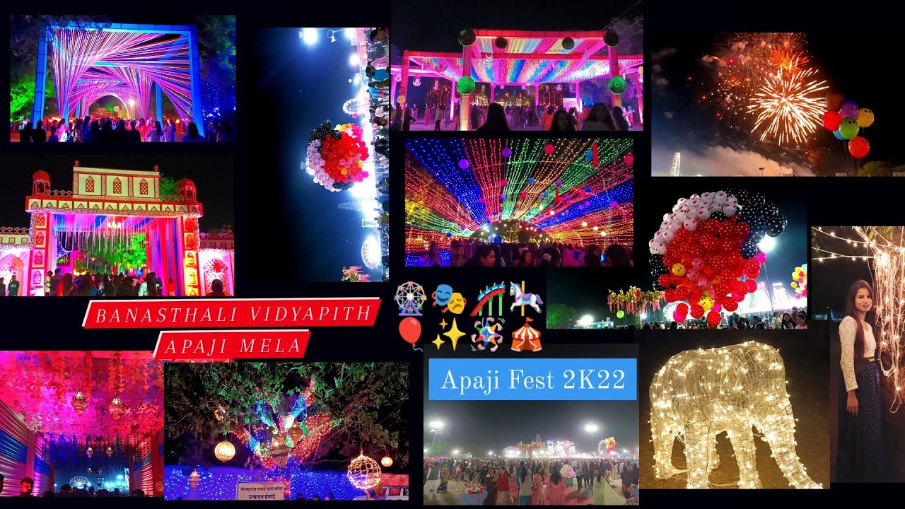 Banasthali Apaji Mela 🎡🎈| Banasthali Vidyapith Apaji Festival 🎢🎭 ...