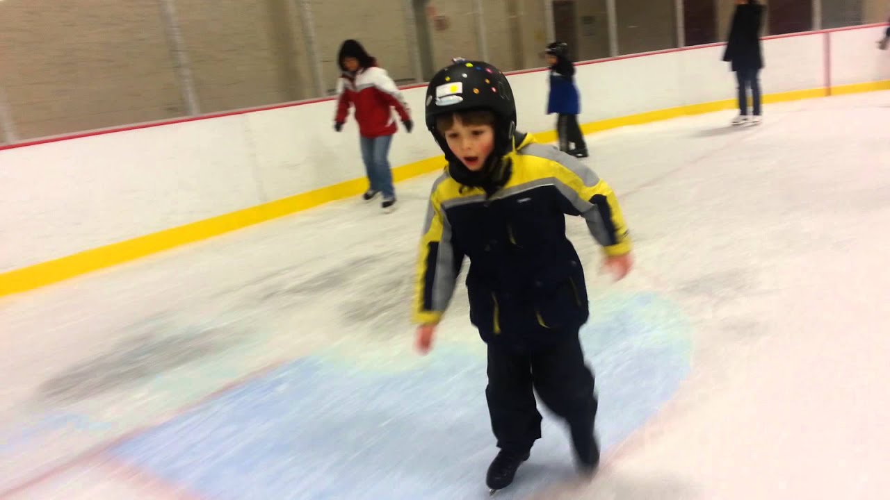 Skating at the Flynn rink - YouTube