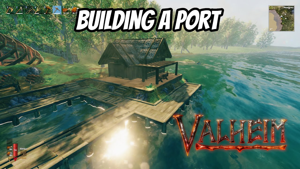 Building A Port - Valheim - Part 13 - YouTube