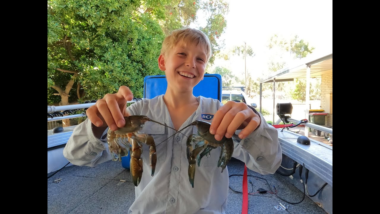 Australia Day successfully hunting yabbies in the tinny on the Murray ...