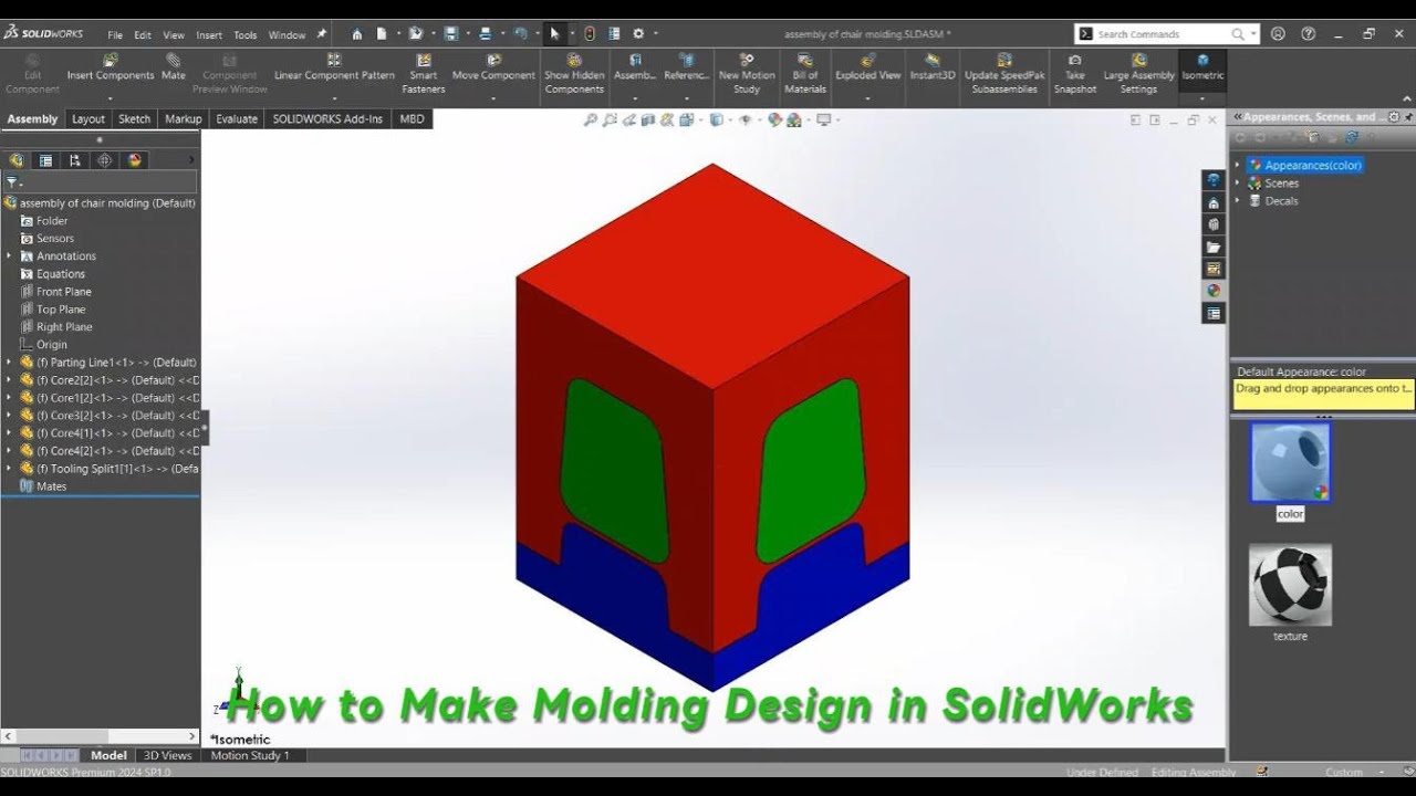 How to Make Molding Design in SolidWorks - YouTube