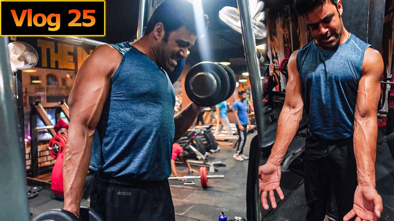 Bulk Day 25 - Bicep & Tricep workout | Gym Vlog - YouTube