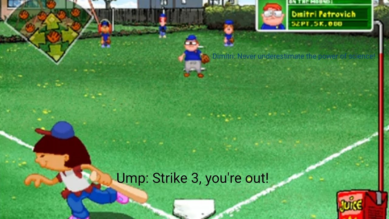 Backyard Baseball 2003 but Dimitri's actually a GOATED pitcher?! - YouTube