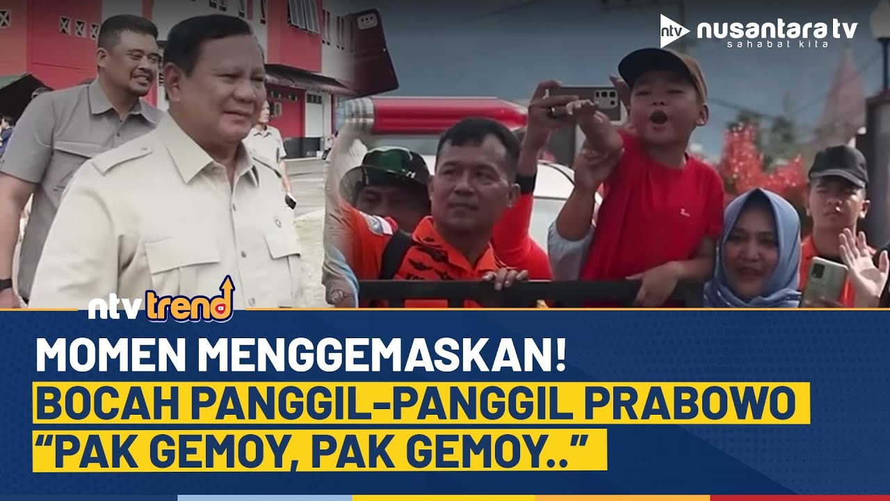 Momen Menggemaskan Bocah Bahagia Ketemu Presiden Prabowo Teriak “Pak ...