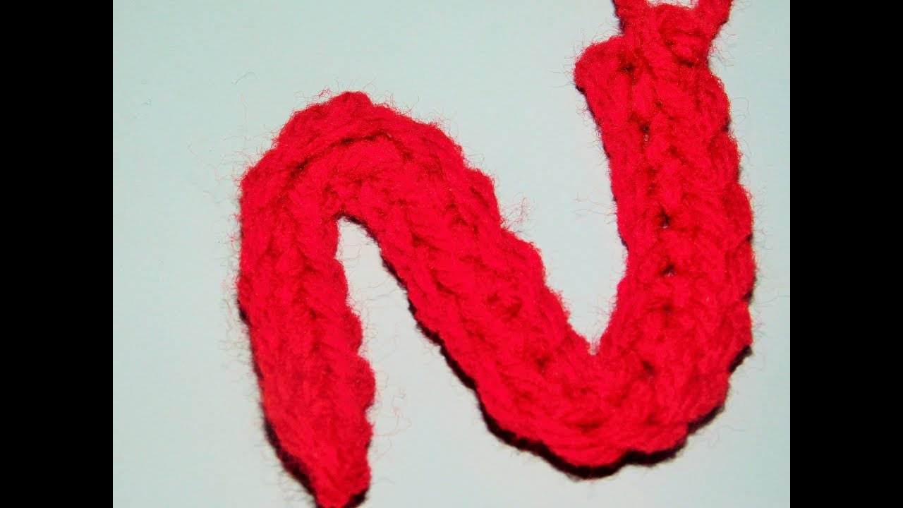 How to crochet letter N - YouTube