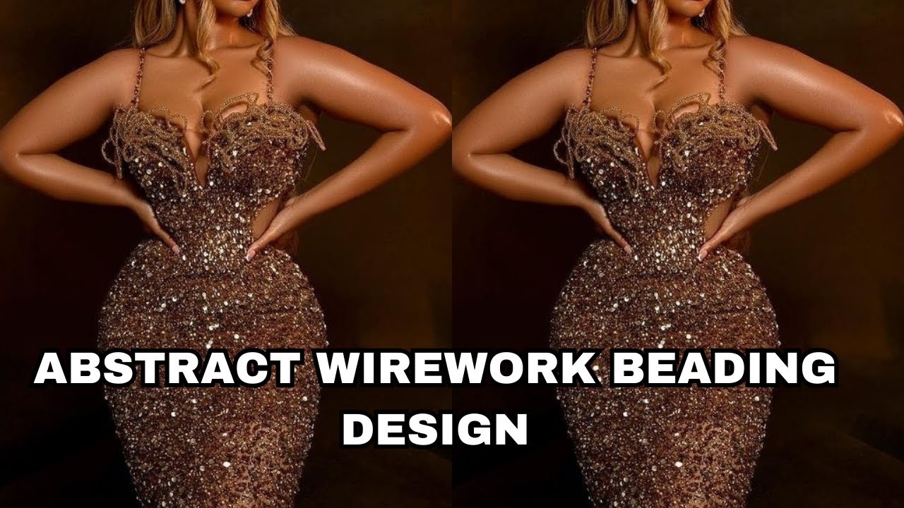 HOW TO BEAD A DRESS | SPIRAL WIREWORK BEADING PATTERN FOR LUXURY DRESS | BEGINNER-FRIENDLY ...