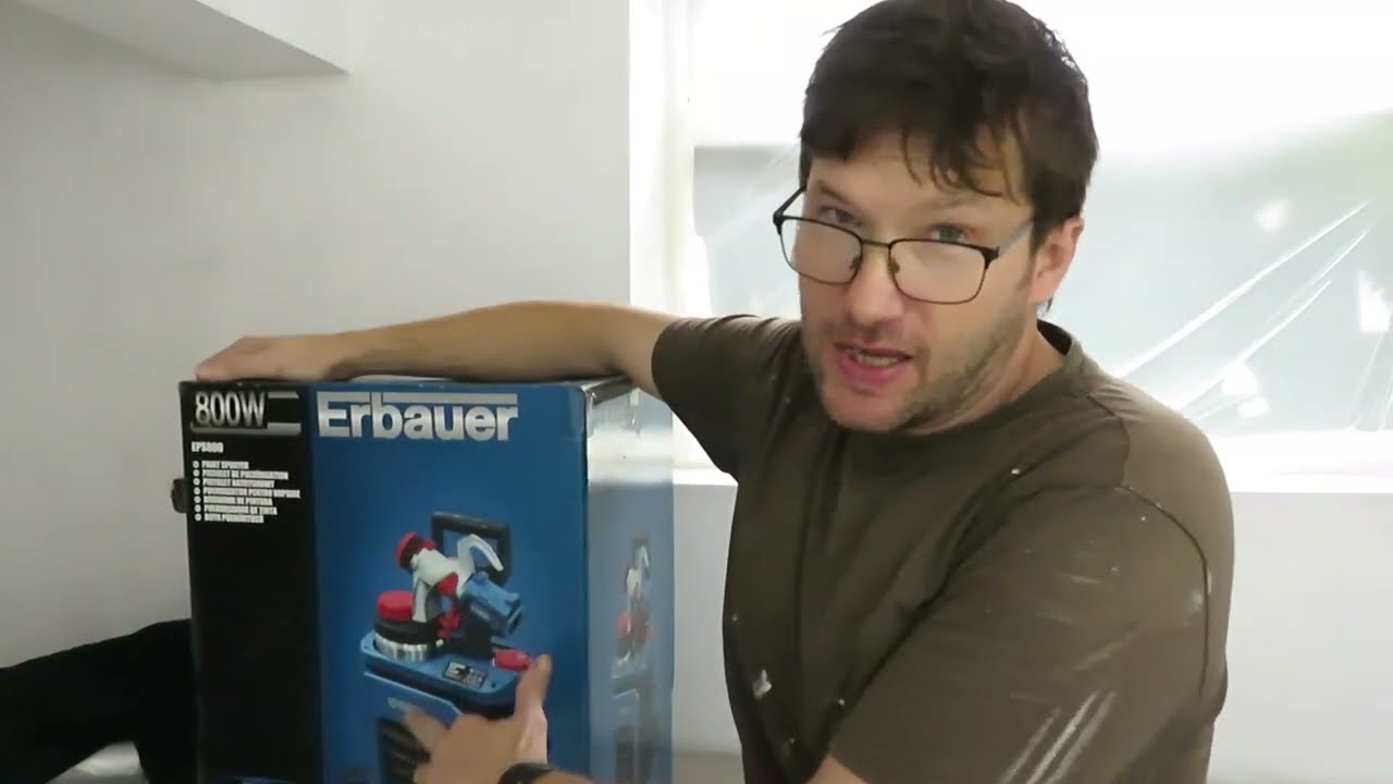 ERBUAER EPS800 PAINT SPRAYER REVIEW AND UNBOXING VIDEO - YouTube