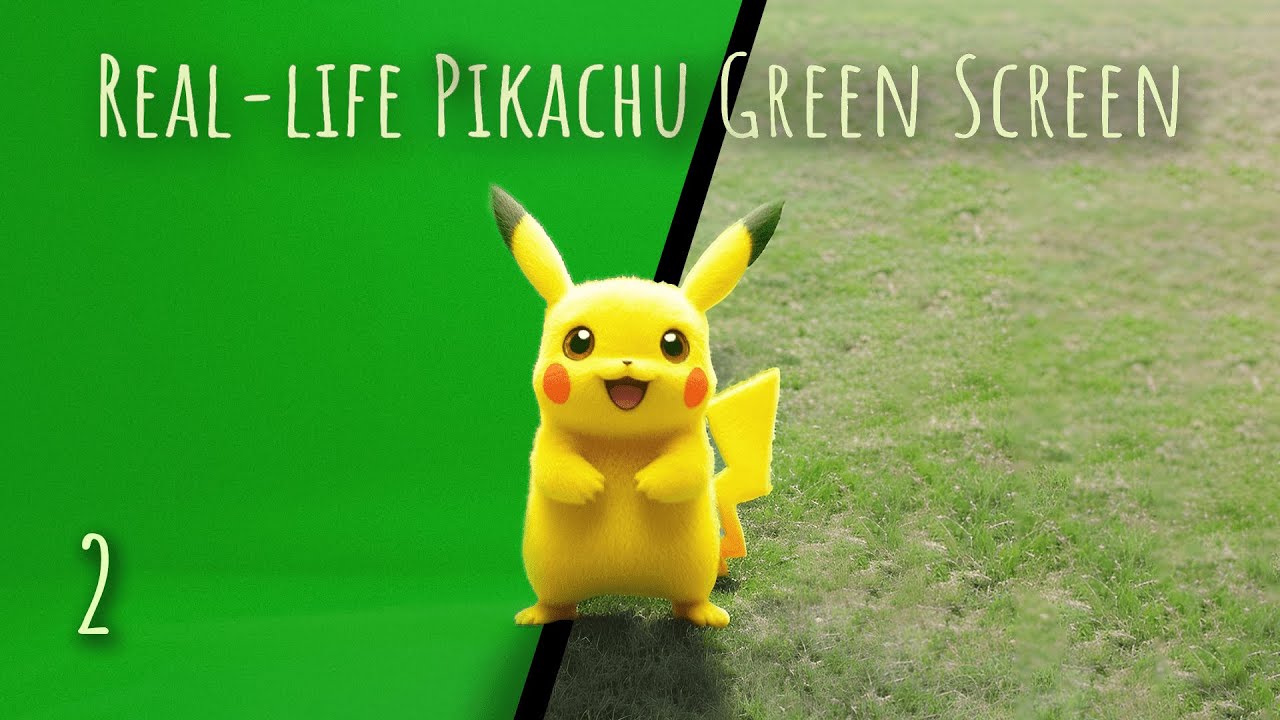 Green Screen Realistic Pikachu Video | No Copyright | Chroma Key ...