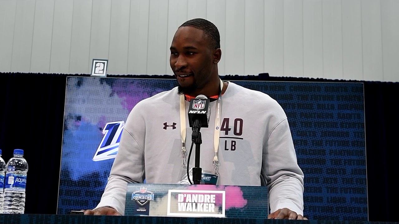 D'Andre Walker at the NFL Combine - YouTube