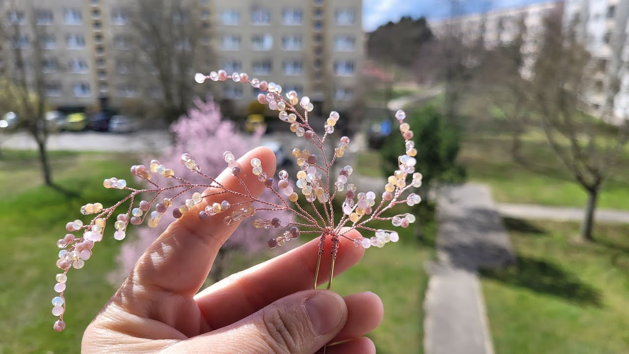 Tutorial si te bejme kreher per nuse,punime me rruaza.Haarschmuck ...