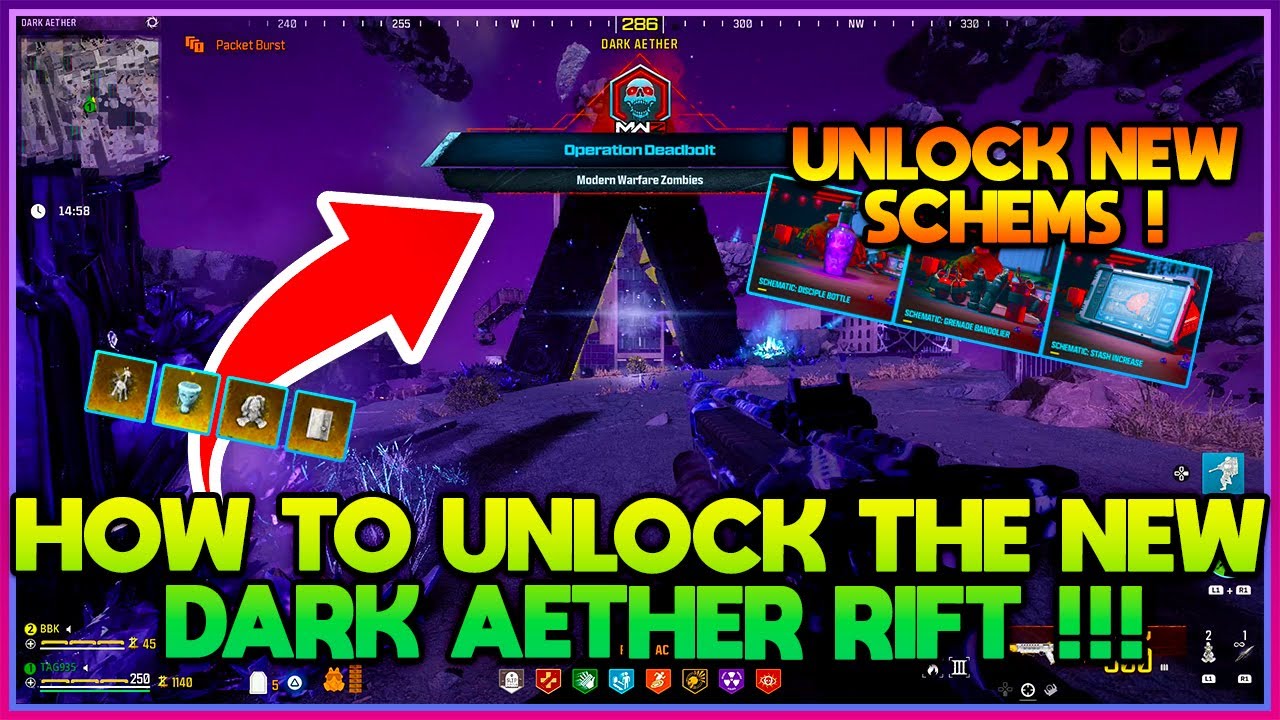 MWZ NEW DARK AETHER RIFT GUIDE !!! HOW TO UNLOCK ALL ARTIFACTS ...