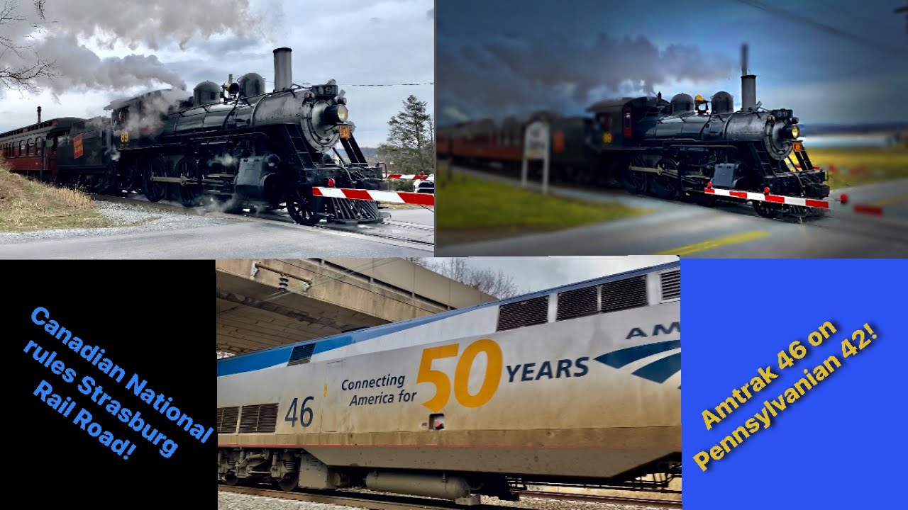 Canadian National steam on the Strasburg Rail Road!! A great weekend in ...