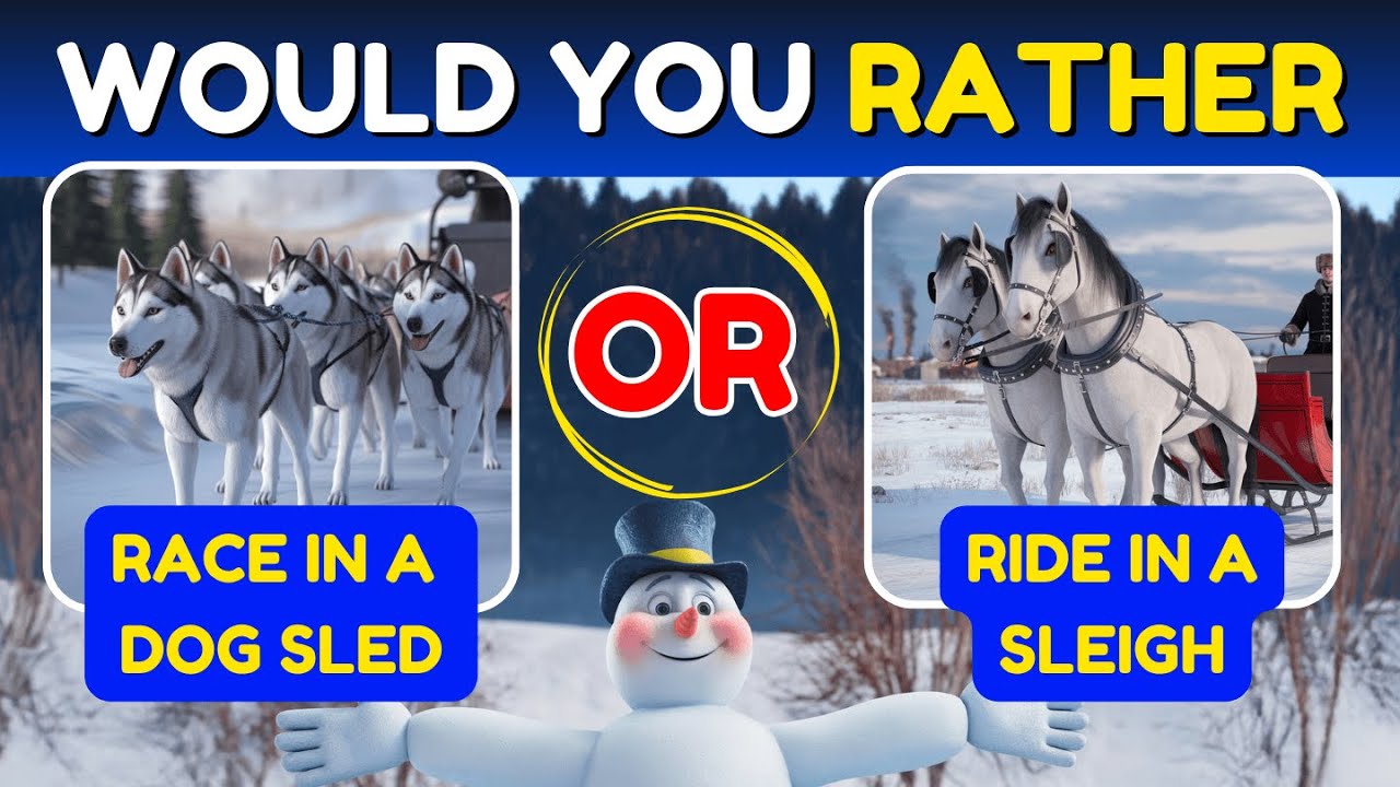 Would You Rather...? Winter Edition ️| This or That (10 Brain Break ...