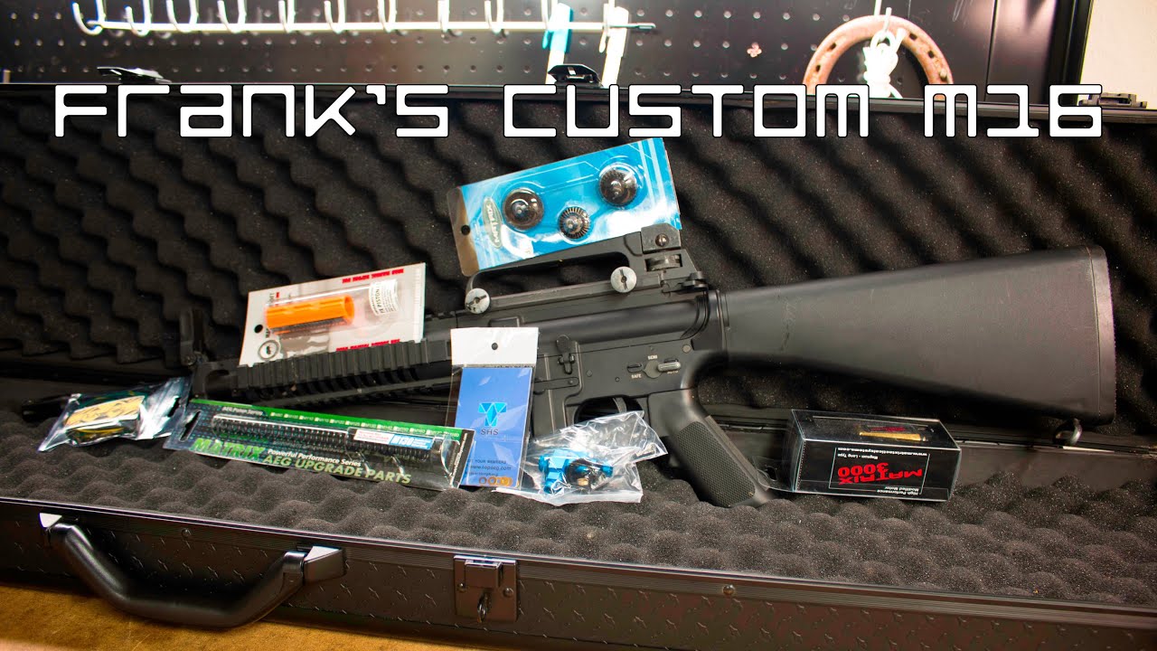 Frank's Custom Airsoft M16 (AEG) - YouTube