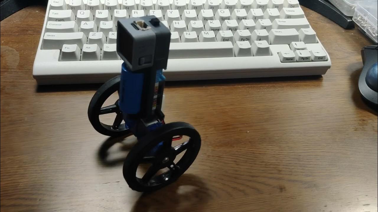 Self-balancing robot using Atom Matrix and Rust - YouTube