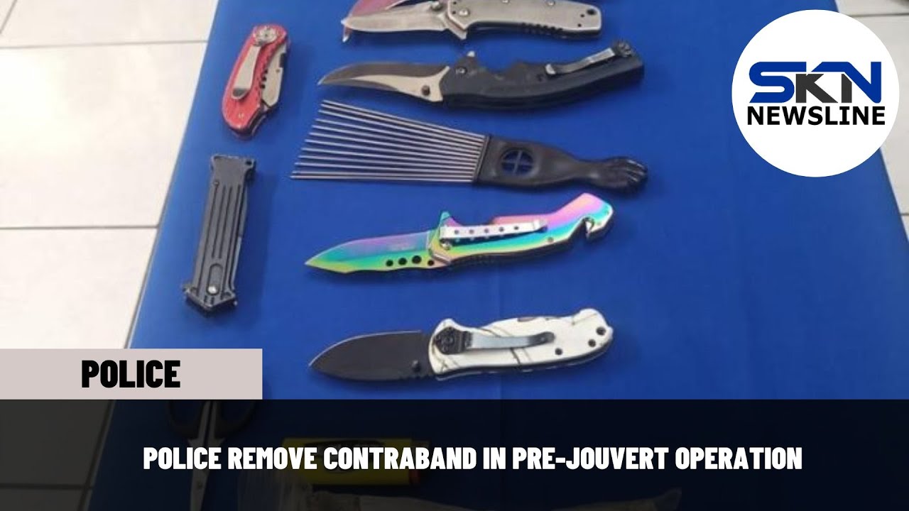 POLICE REMOVE CONTRABAND IN PRE-JOUVERT OPERATION - YouTube