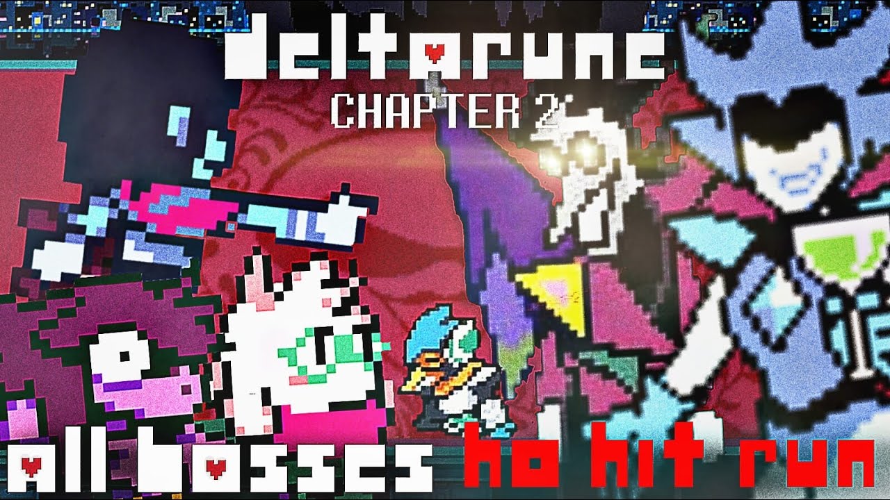 Deltarune Chapter 2 All Bosses NO HIT RUN (FIRST EVER) - YouTube