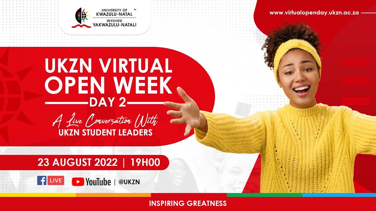 UKZN 2022 Virtual Open Week - A Live Conversation With Student Leaders ...