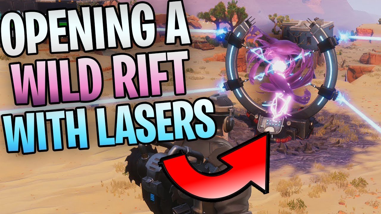 FORTNITE - Opening A Wild Rift Using Lasers In Save The World - YouTube