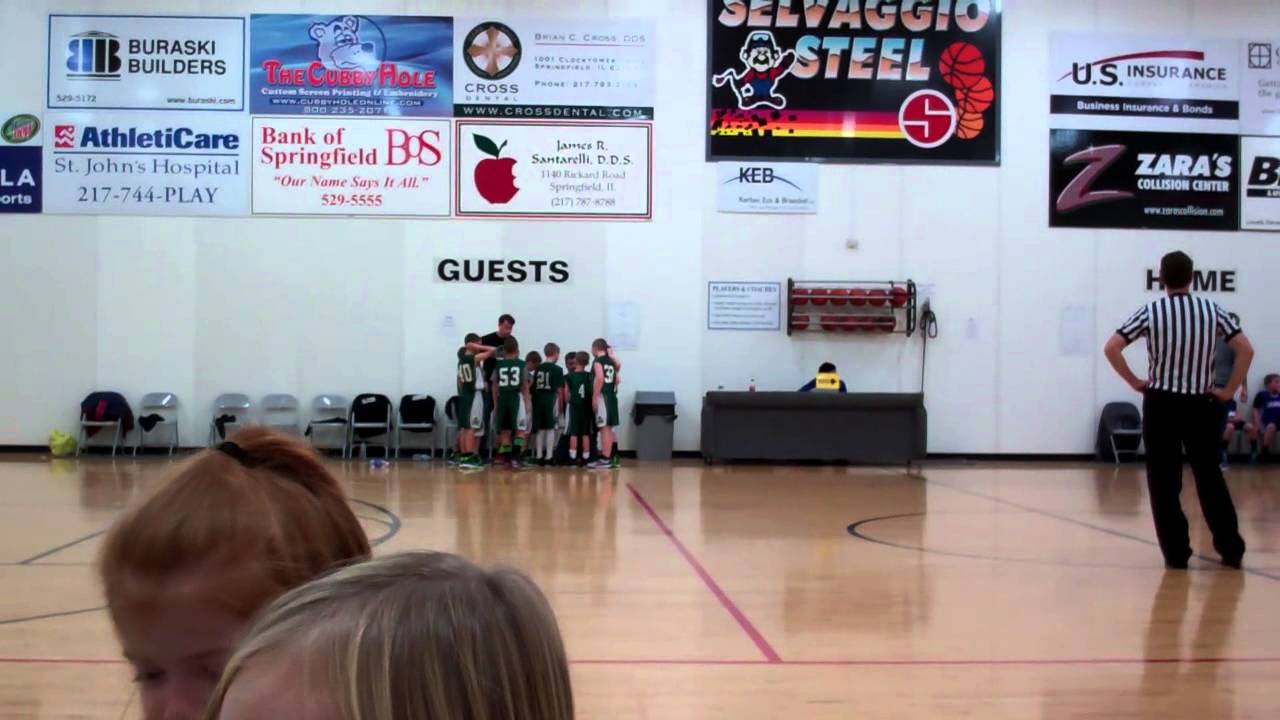 2013_12_08 3rd grade gym team basketball 1st half game 5 - YouTube
