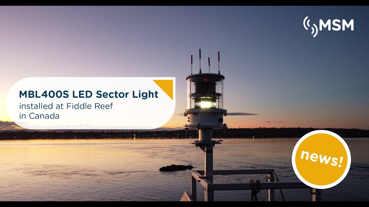MSM MBL400S LED Sector Light installed in Canada - YouTube