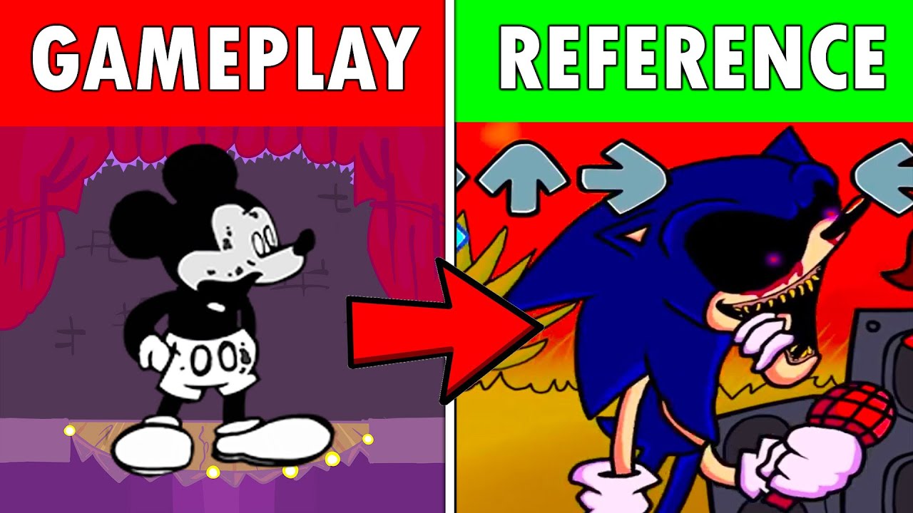 Faker Mickey Mouse | Reference | Mickey Mouse Sings Faker FNF - YouTube